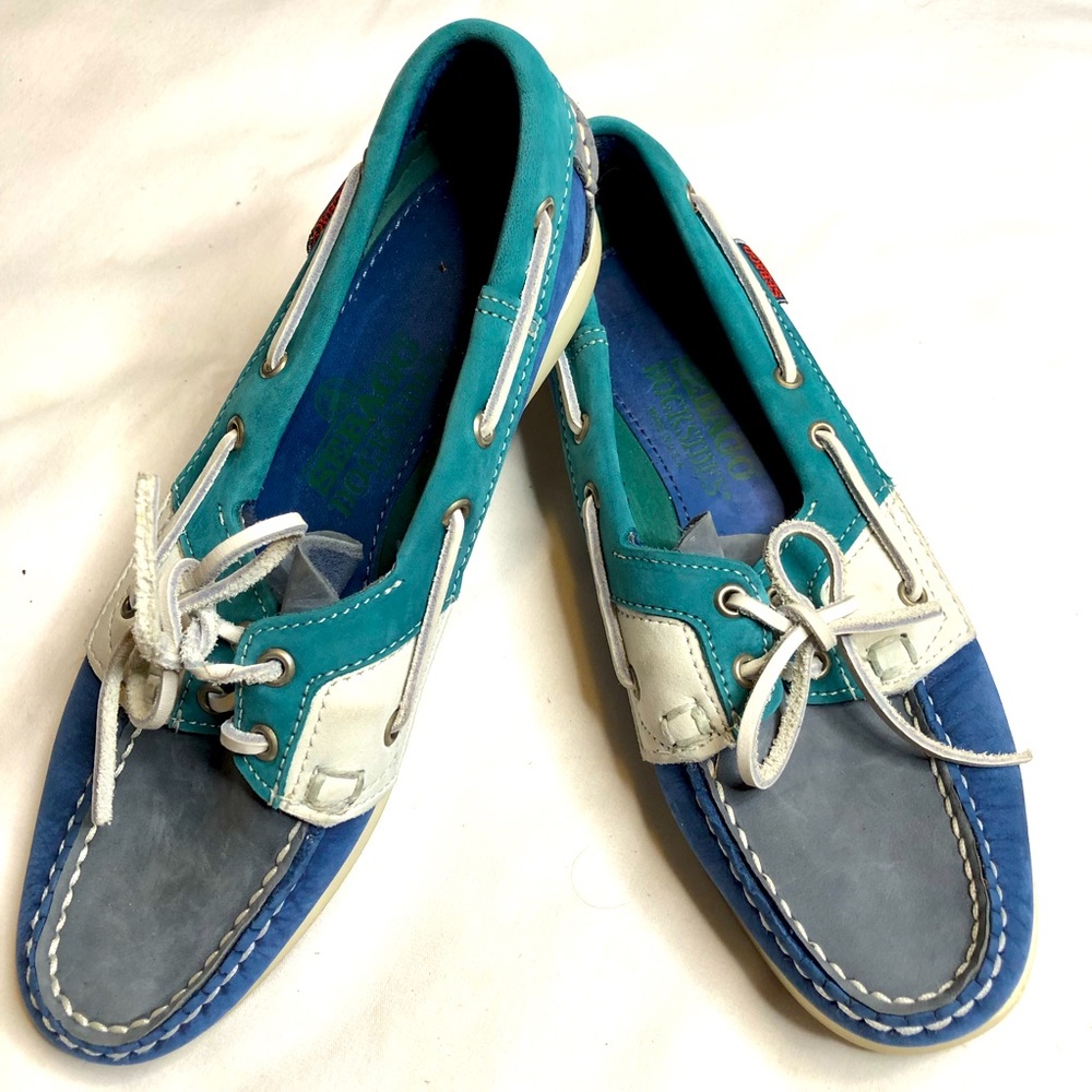 Sebago Dockside Multicolor Boat Leather Shoes - Gem